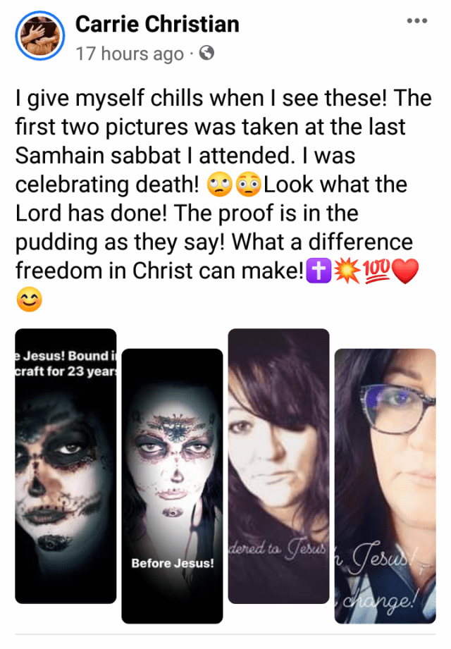 Carrie Secretly Worked For A Satanist Coven While High Priestess In Her ...